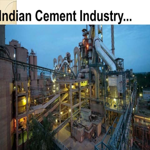 Indian cement industry | PPTX