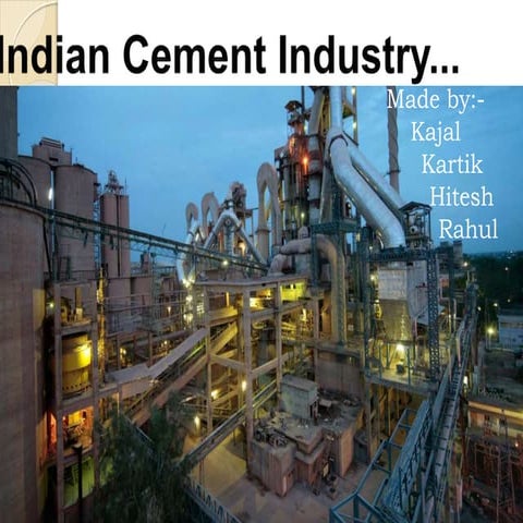 Indian cement industry | PPTX