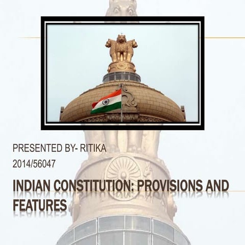 Indian constitution | PPTX