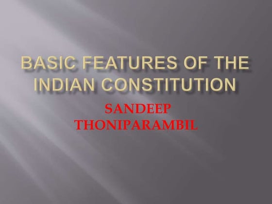 Constitution of India | PPT
