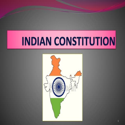 Constitution of India (PPT) | PPTX