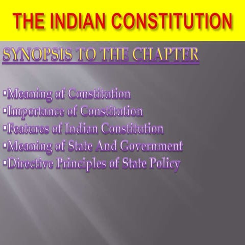 Indian constitution class 8 | PPTX