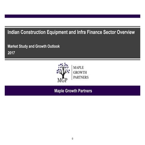Indian Construction Equipment and Infrastructure Financing Market | PDF