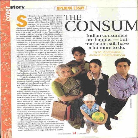 Indian Consumer Satisfaction And Loyalty Index | PDF