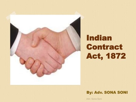 introduction to contract act defintions | PDF
