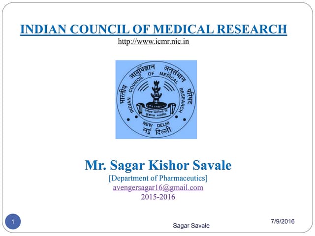 Indian Council of Medical Research (ICMR).pptx