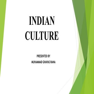 Indian culture | PPT