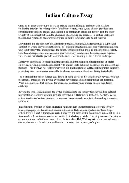Essay On Indian Culture And Heritage.pdf