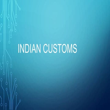 Indian customs | PPT