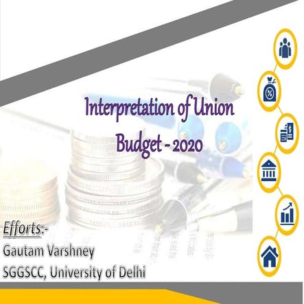 Union Budget - 2020 | PPTX