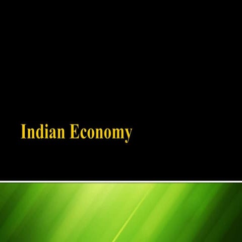 Indian economy | PPT