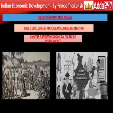 indian economy full pdf of all chapters. | PPTX