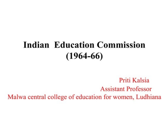 University Education Commission (Radhakrishnan Commission)-1948 1949 ...