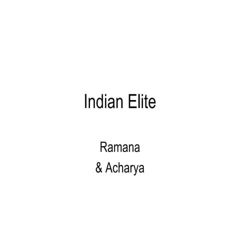 Indian elite 2 | PPT