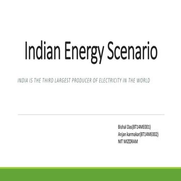 Present Indian energy scenario | PPTX