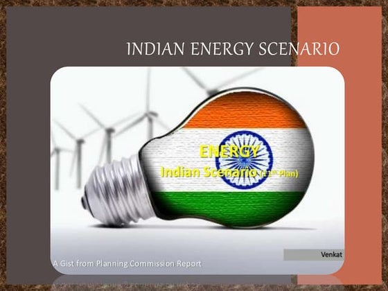 Renewable energy in India: Present Status and Policy | PPT