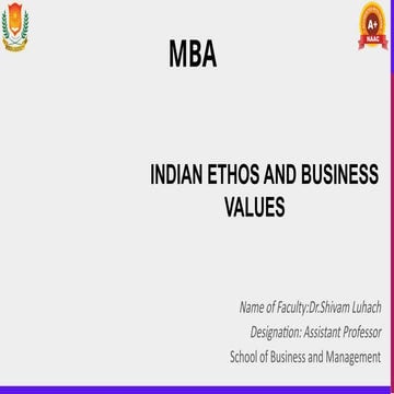 INDIAN ETHOS AND BUSINESS VALUES presentation.pptx