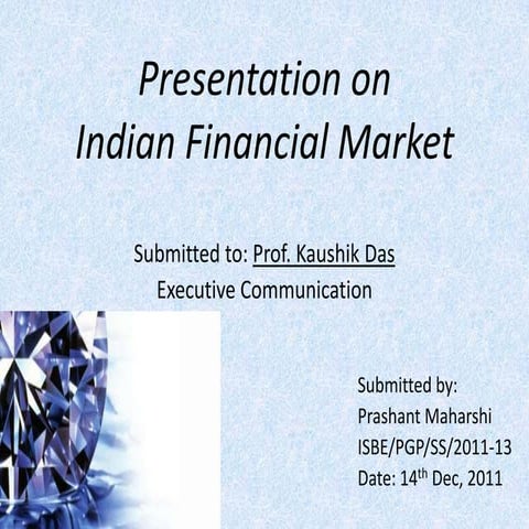 Indian Financial Market | PPTX