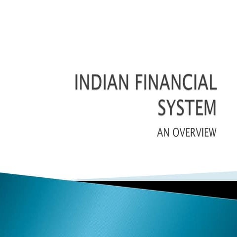 Indian financial system | PPT