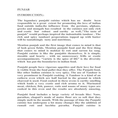 Indian food cuisine | PDF