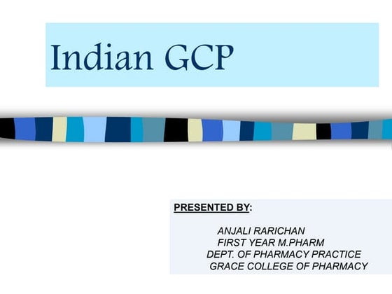 Good Clinical Practice (GCP) | PPTX
