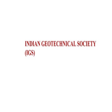 INDIAN GEOTECHNICAL SOCIETY (IGS)INDIAN GEOTECHNICAL SOCIETY (IGS) | PPTX