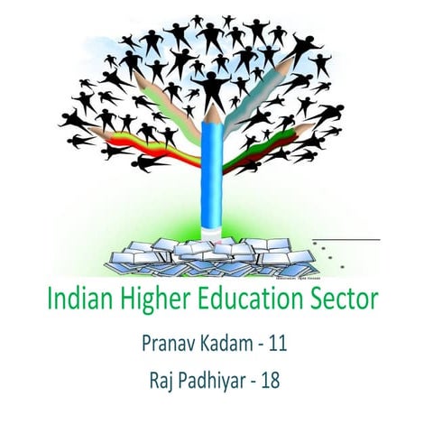 Indian higher education sector | PPT | Education industry | Industries