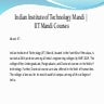 Indian Institute of Technology Mandi | IIT Mandi Courses | PPTX