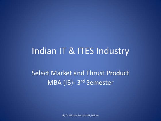 It & ites | PPTX