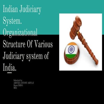 Indian judiciary system. organizational structure of various judiciary system of india. | PPT