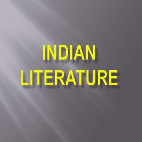 EUROPEAN LITERATURE | PPTX