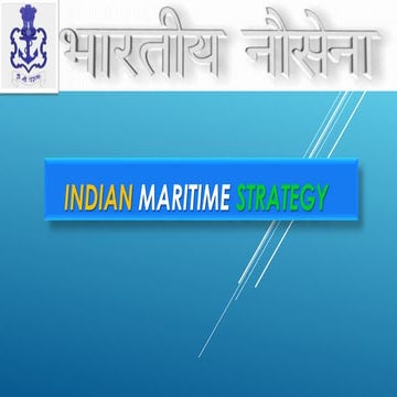 Indian maritime strategy | PPTX