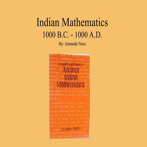 indian ancient mathematics and application.ppt