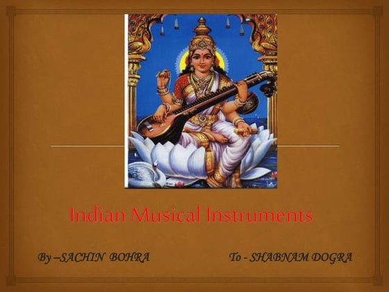 Indian Musical Instruments | PPTX