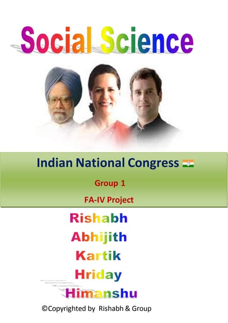 The history of the indian national congress | PPTX | Hinduism ...