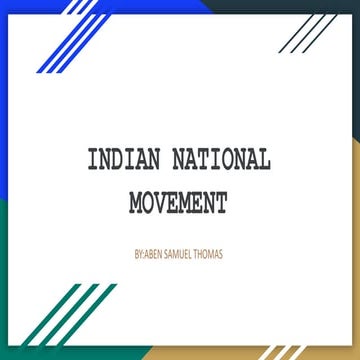 Indian national movement | PDF