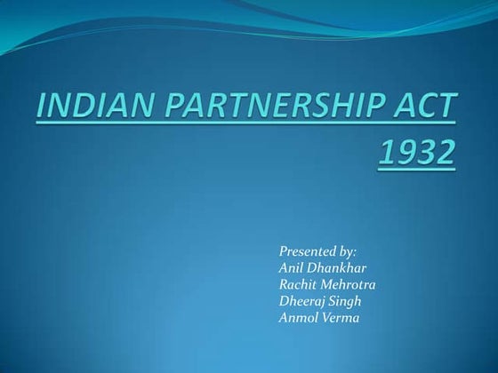 Partnership | PPT