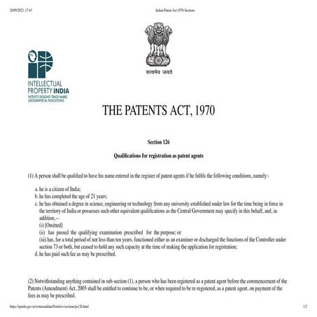 Indian Patent Act 1970-Sections_lady Prity khastgir IN_PA_1241.pdf