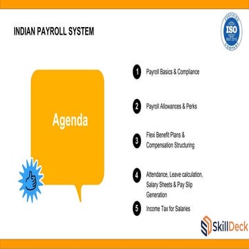 Indian Payroll System - Payroll Basics & Compliance | PPT