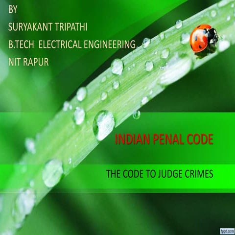 Indian penal code | PPTX