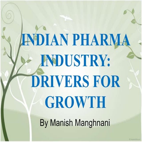 Indian pharma industry | PPTX | Pharmaceutical Industry | Industries