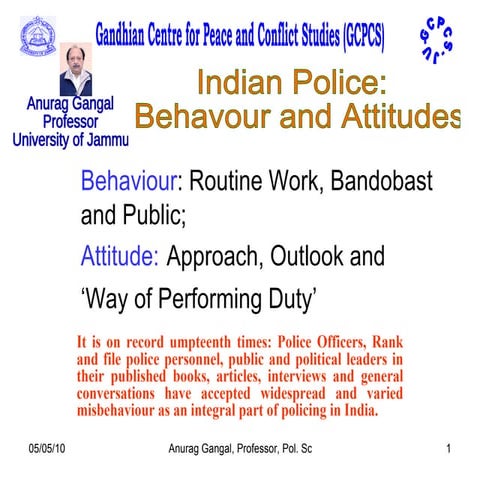 Police Stress Poster | PPTX