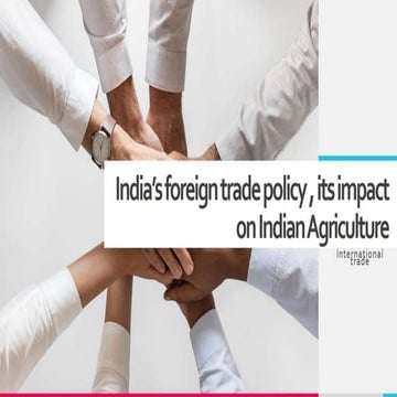 Indian policy in agriculture | PPTX | Agriculture | Industries