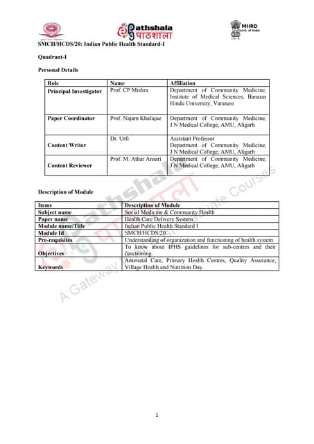 First referral units | PDF
