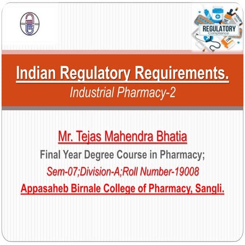Central drug standard control organisation | PPTX