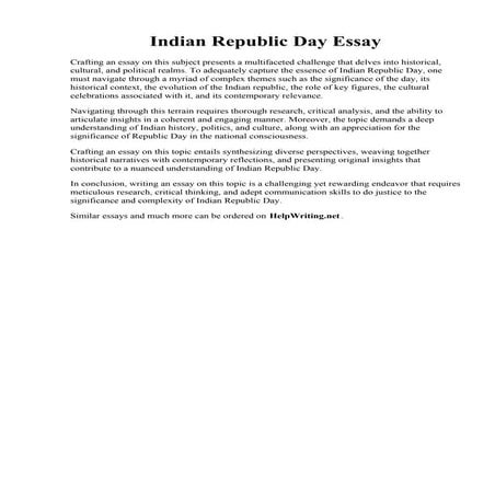 Indian Republic Day Essay. paragraph-on-independence-day-of-india ...