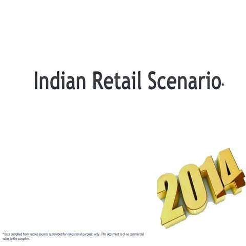 Indian retail landscape 2014 | PPT