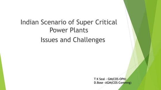 Super critical boiler | PPT | Chemistry | Science