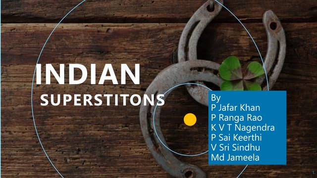 Superstitions | PPTX | Islam | Religion & Spirituality