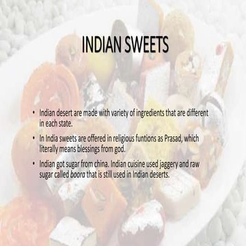 Indian sweets | PPTX